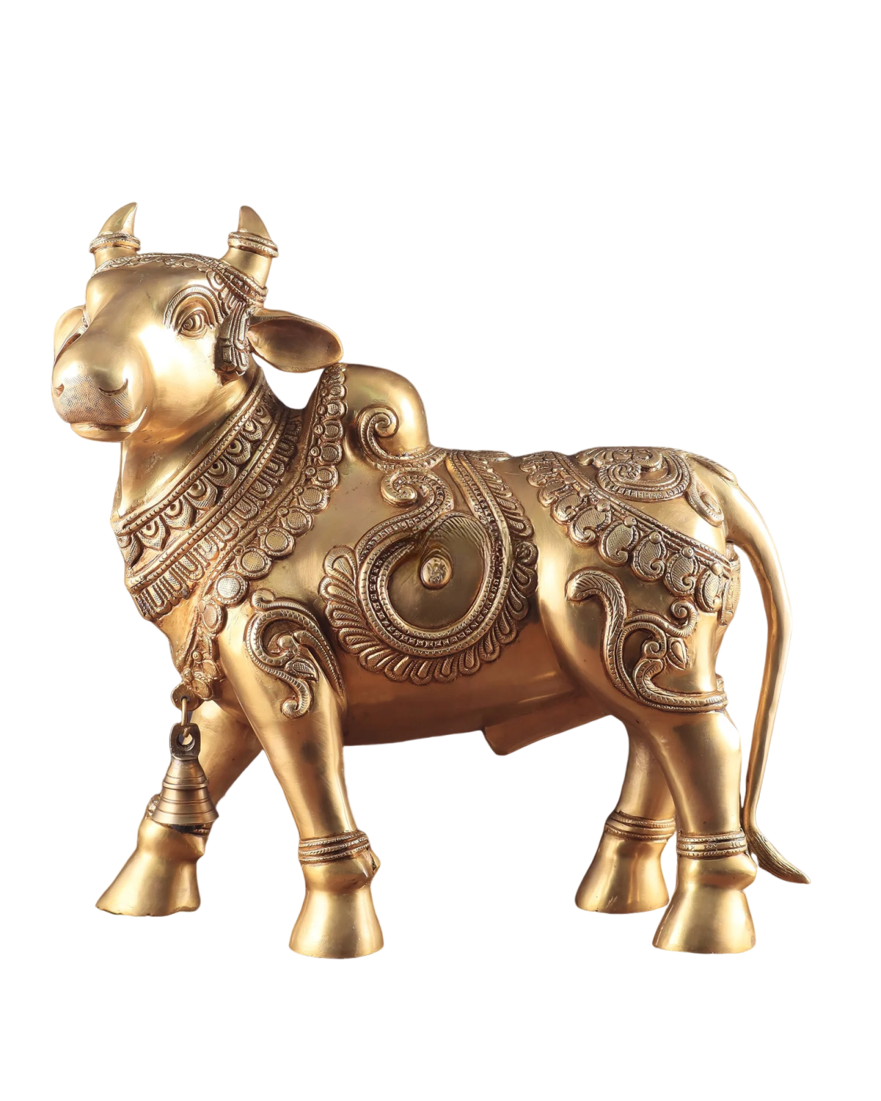 Standing Nandi with Full Engravings | Sacred Collection